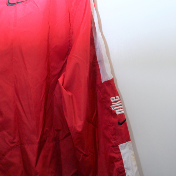 Nike | Jackets & Coats | Rare 9s Vintage Nike Red Windbreaker Jacket ...